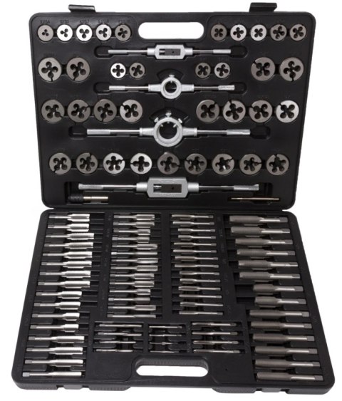 Verda 110-tlg. Gewindeschneidsatz: Gewindeschneider und Gewindebohrer ...